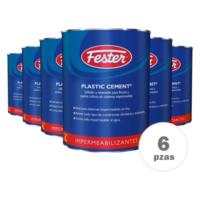 FESTER PLASTIC CEMENT Caja C/6 botes de 1 L. – CICCSA