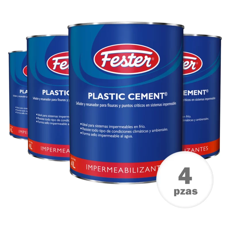 FESTER PLASTIC CEMENT Caja C/4 botes 4 L. – CICCSA